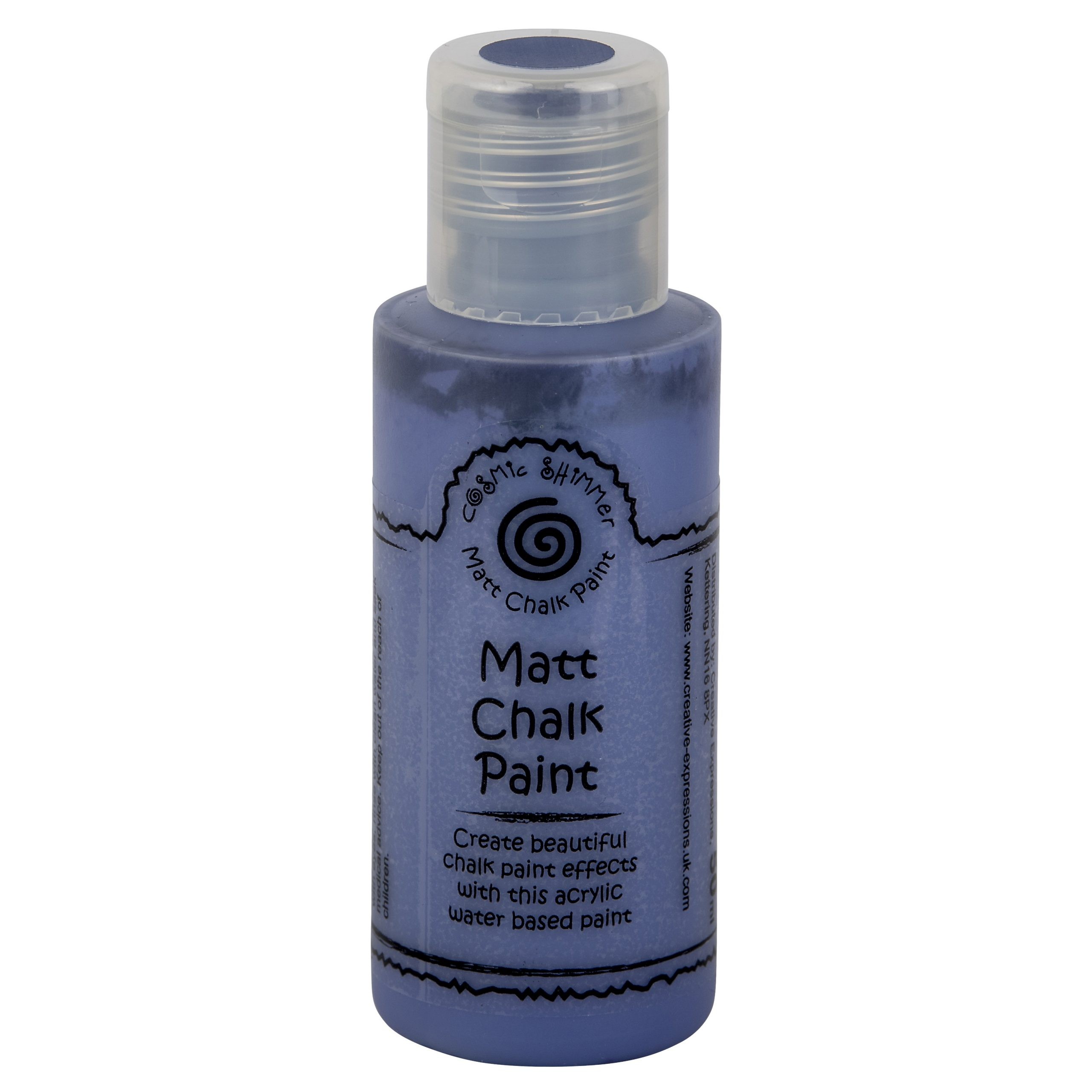 Graftoncrafts > Paints / Inks > Cosmic Shimmer Matt Chalk Paint - Iris Blue
