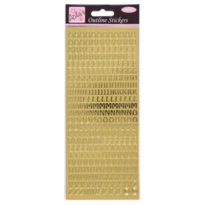 Graftoncrafts > Letters and Numbers > Anita's Outline Stickers -Capital ...