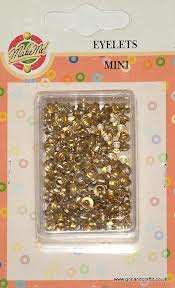 Graftoncrafts > Eyelets and Accessories > Make Me 3mm Round Eyelets GOLD