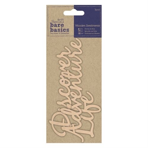 Graftoncrafts > MDF / Wooden Words > Wooden Sentiments (3pcs) - Bare ...