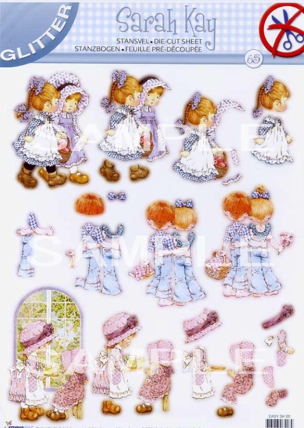 Graftoncrafts > Cute > Sarah Kay 3D Die-cut Decoupage - Friends